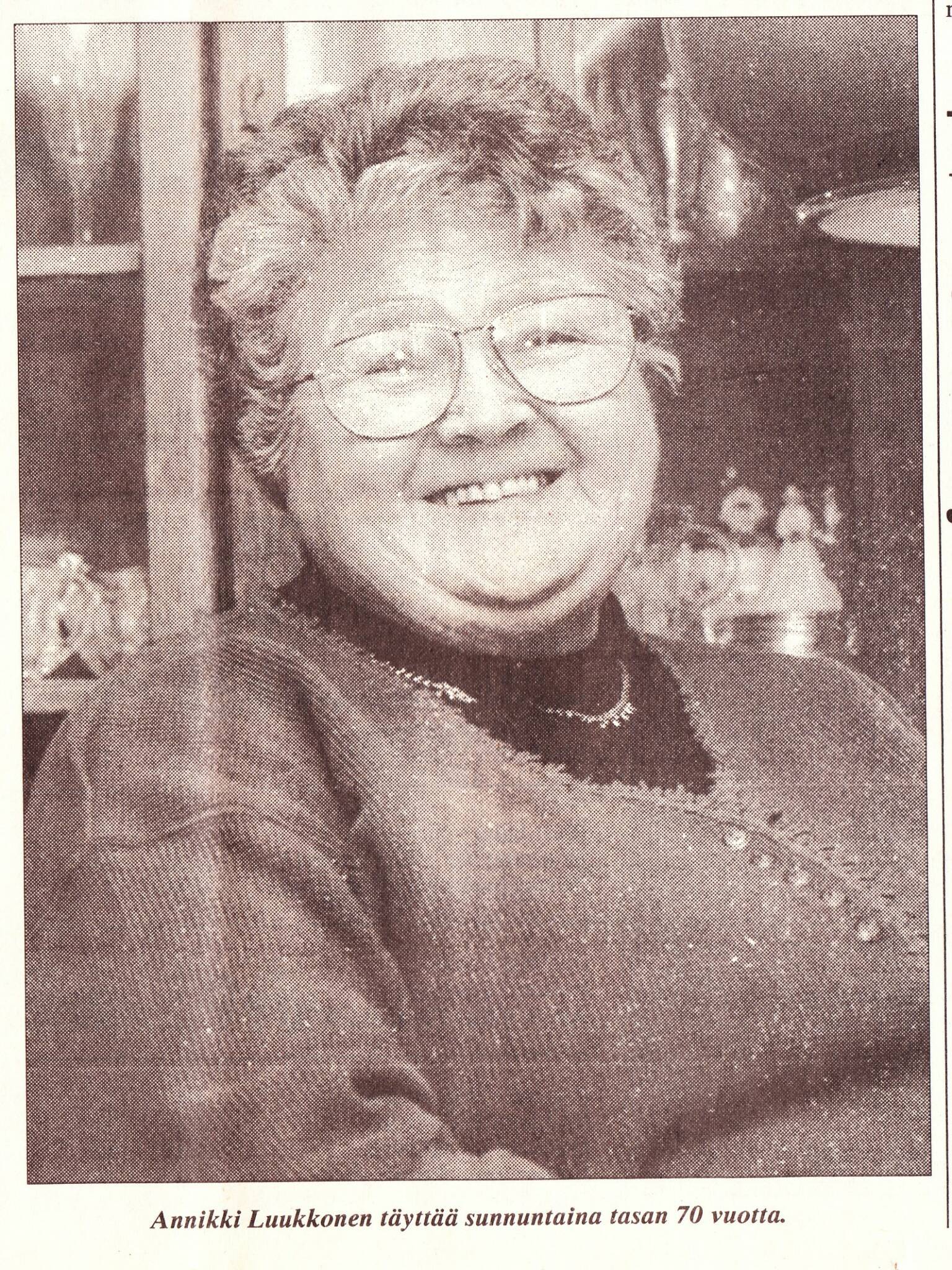 Luukkonen Annikki Synnöve - Lotta Svärd Säätiö